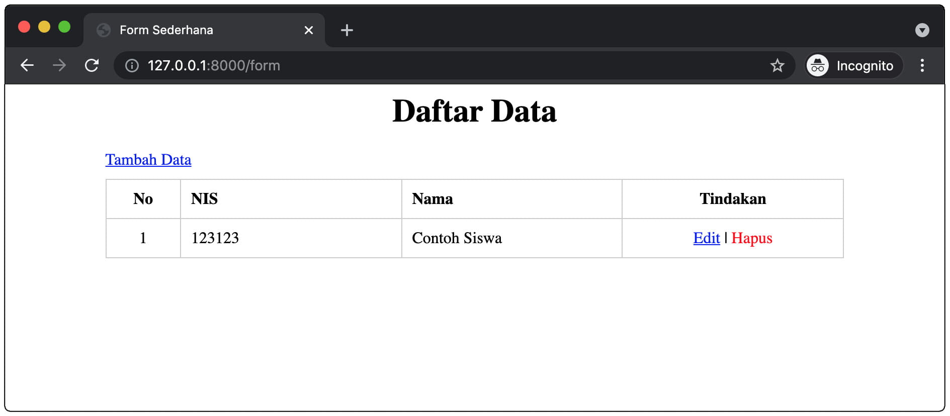 Insert, Update, Dan Delete Data Di Laravel | Bahasaweb.com