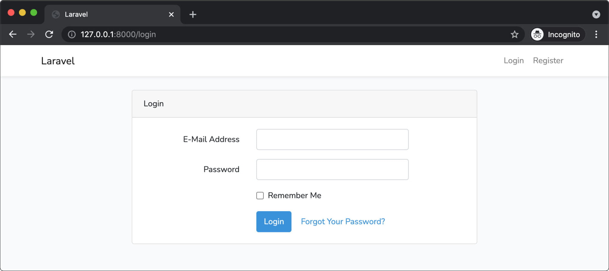 Membuat Autentikasi Login Di Laravel | Bahasaweb.com